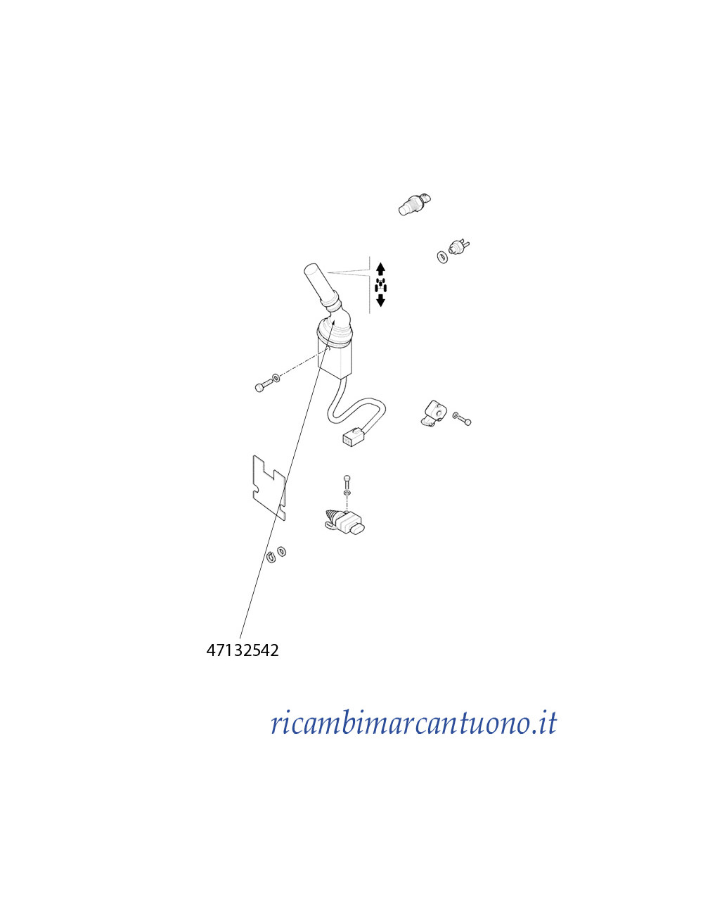 Leva inversore New Holland - cod 47132542