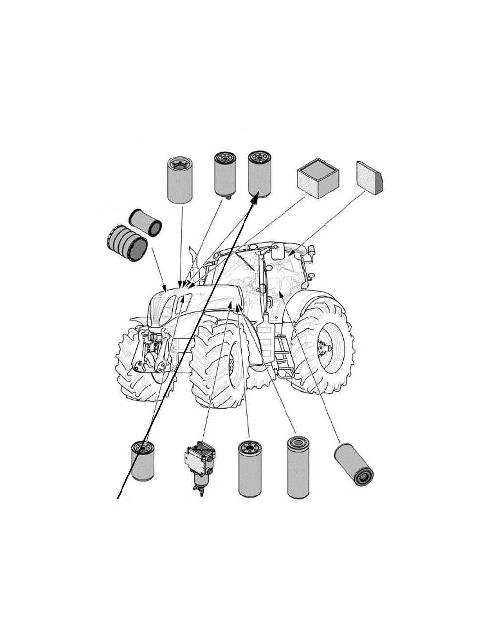 Filtro carburante New Holland - cod 84477358