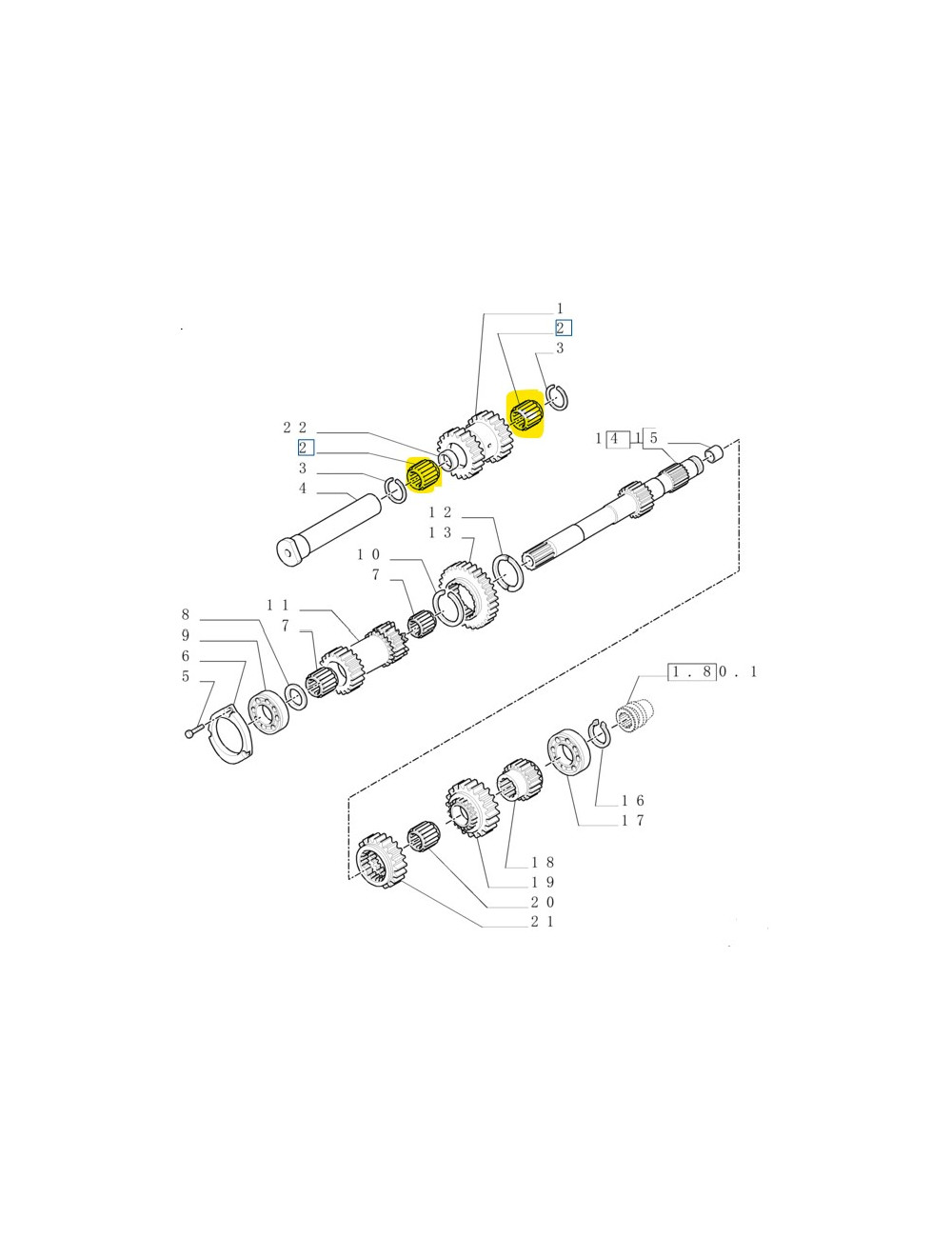 Cuscinetto a rulli New Holland - cod 5111748