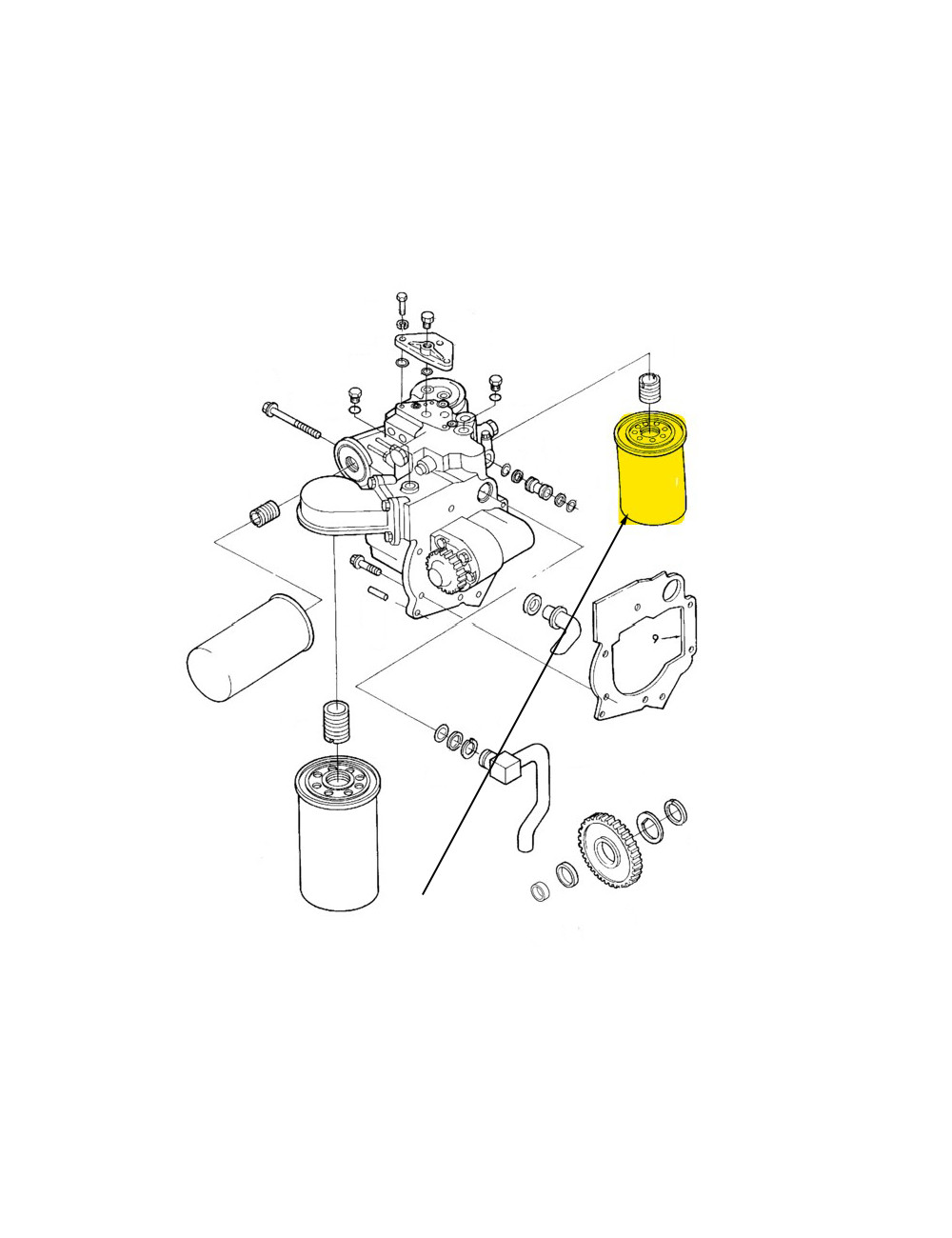filtro olio idraulico New Holland - cod 47465237