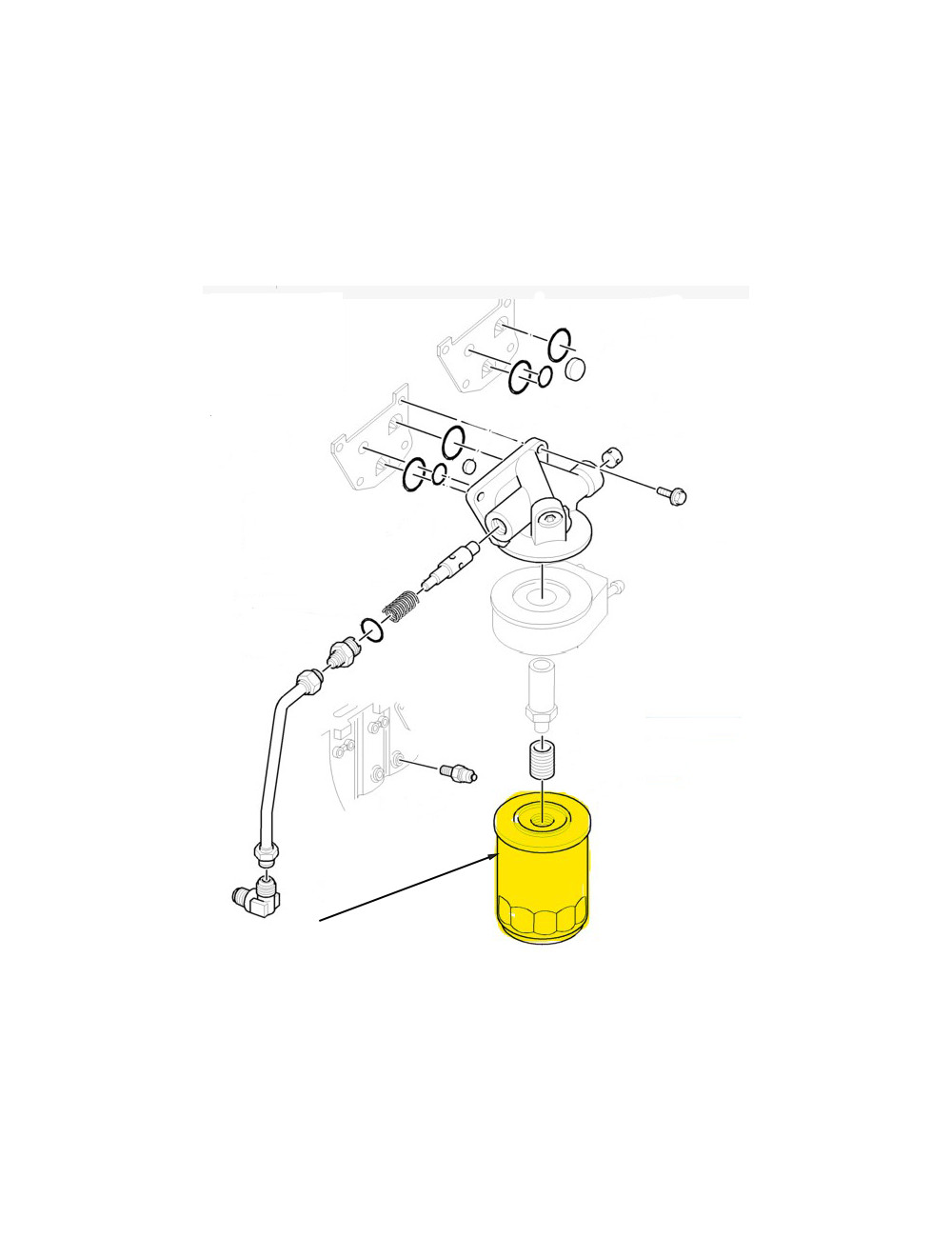 Filtro olio motore New Holland - cod 87800083